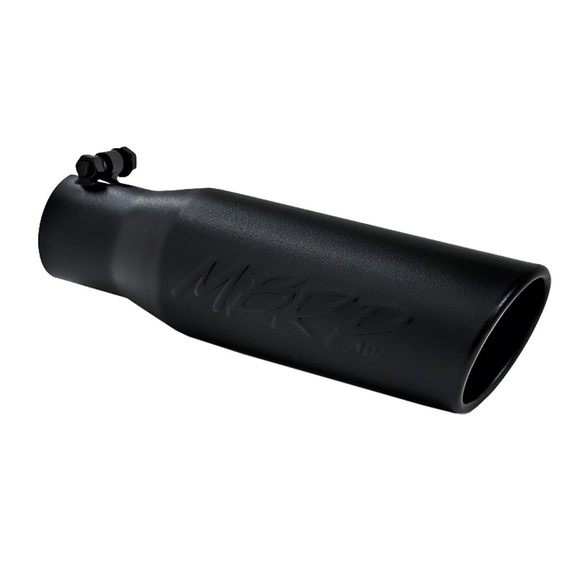 MBRP Silverado 1500 3.50-Inch Angled Rolled End Exhaust Tip; Black ...