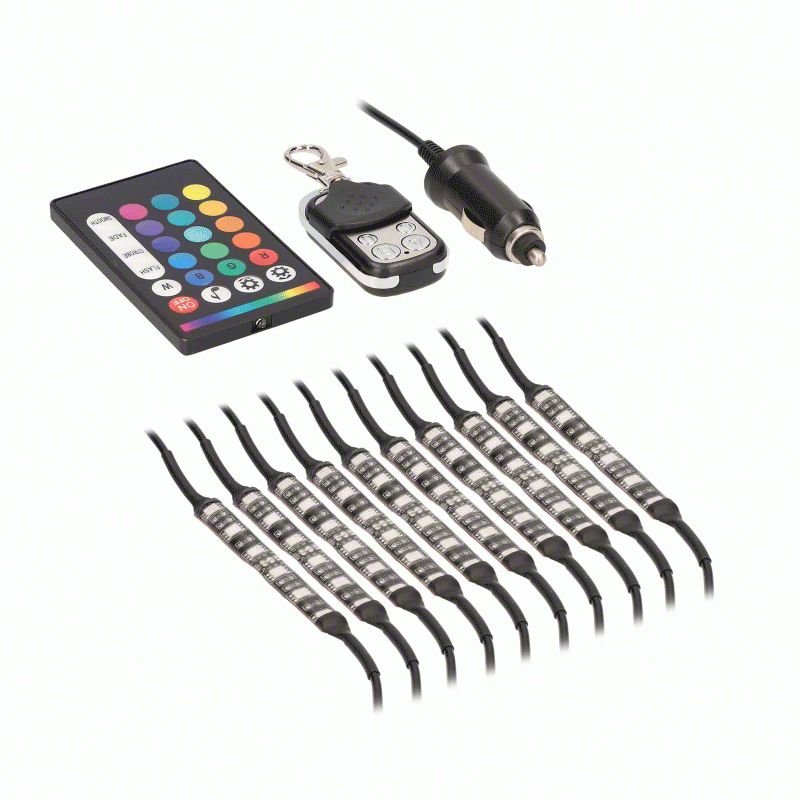 Silverado 2500 RGB LED 10-Strip Kit (Universal; Some Adaptation May Be ...