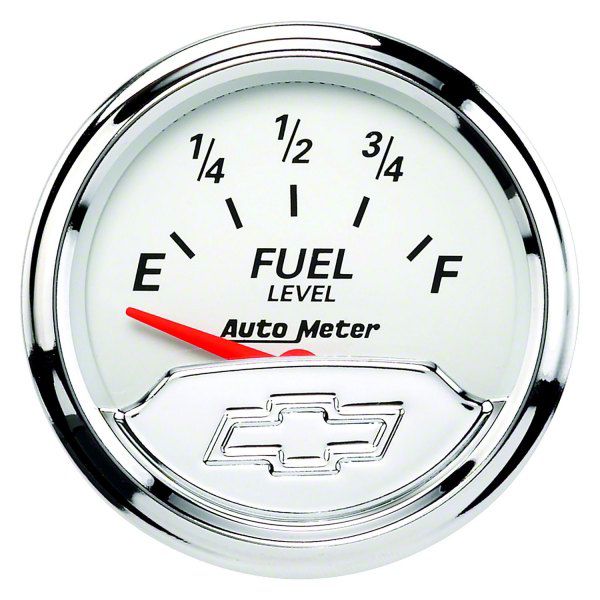 Auto Meter Tahoe Fuel Level Gauge with Chevrolet Heritage Bowtie Logo ...