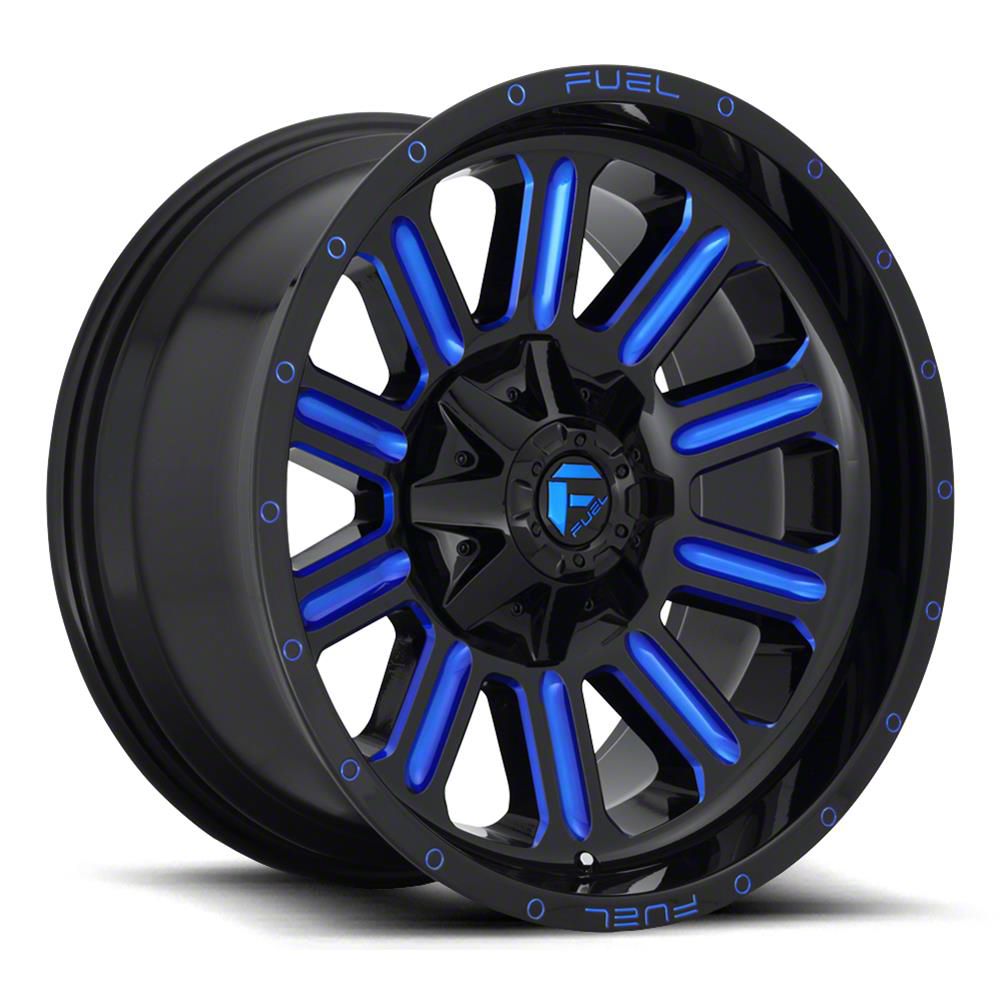 Fuel Wheels Silverado 1500 Hardline Gloss Black with Blue Tint Clear 6 ...