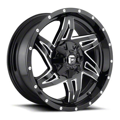 Fuel Wheels RAM 1500 Rocker Gloss Black Milled 6-Lug Wheel; 20x10 ...