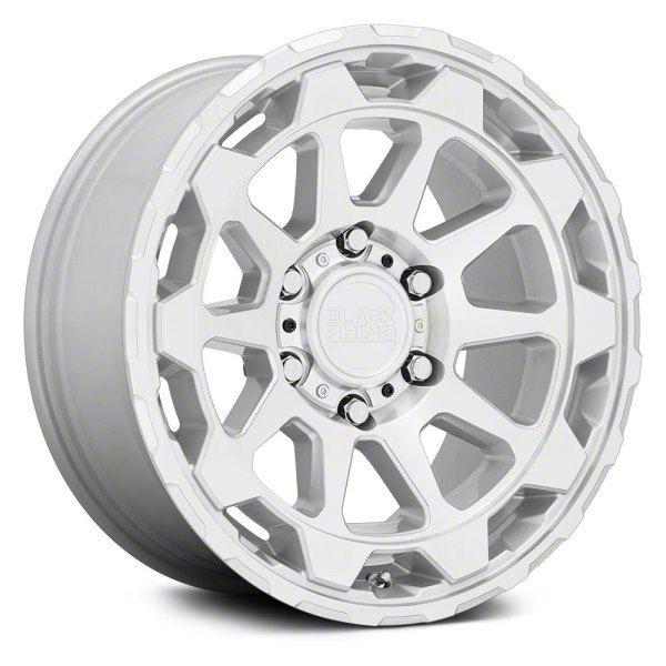 Black Rhino Tahoe Rotor Gloss Silver 6-Lug Wheel; 18x9; 12mm Offset ...