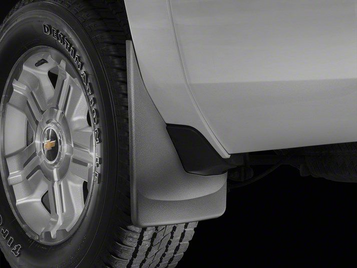 Weathertech Tahoe No-Drill Mud Flaps; Rear; Black 120014 (07-14 Tahoe ...
