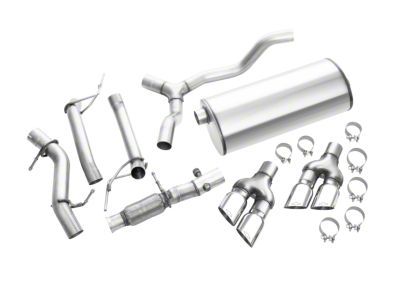 GM Tahoe Dual Exhaust System with Polished Tips; Rear Exit 84888291 (21 ...