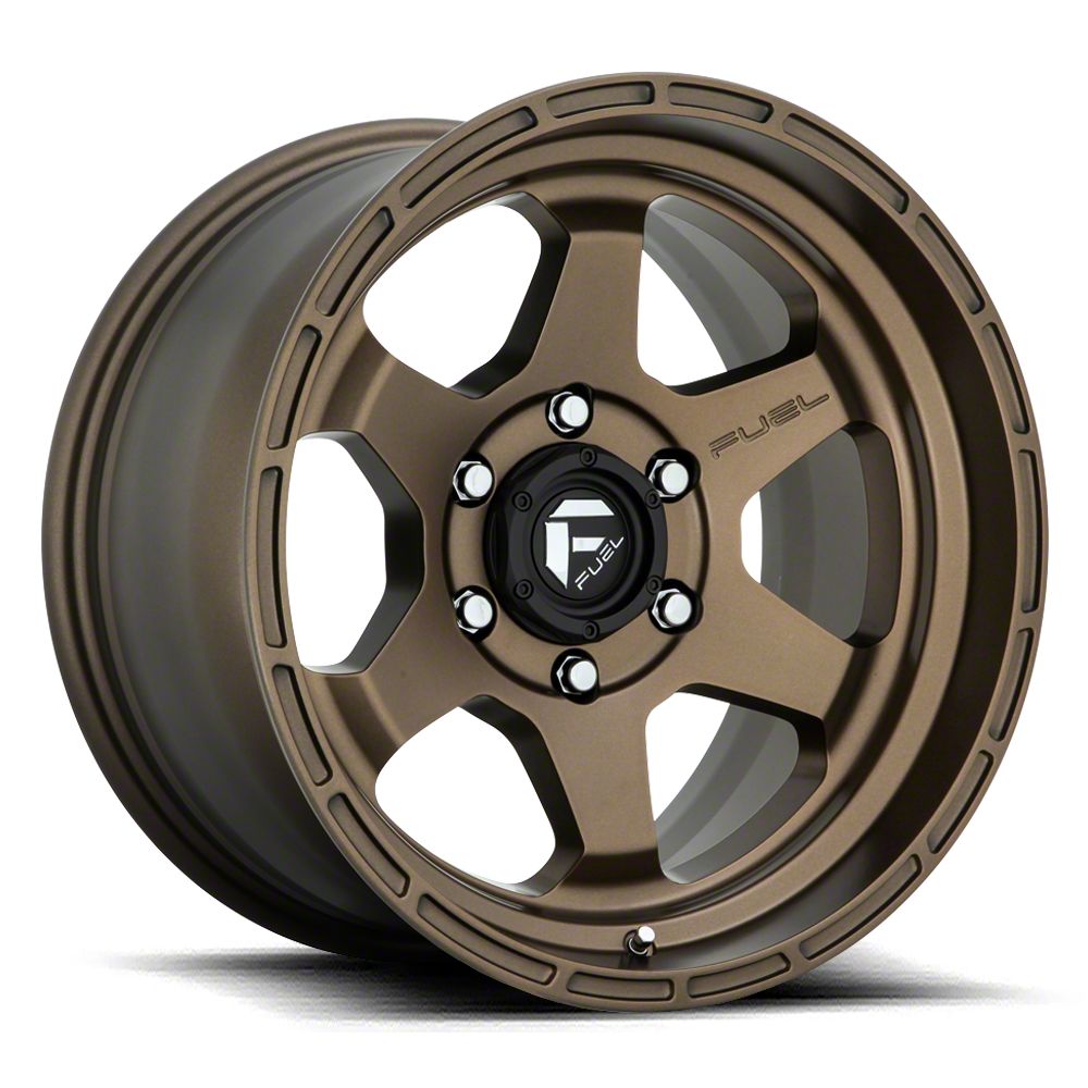 Fuel Wheels Sierra 1500 Shok Textured Bronze 6-Lug Wheel; 17x10; -18mm ...