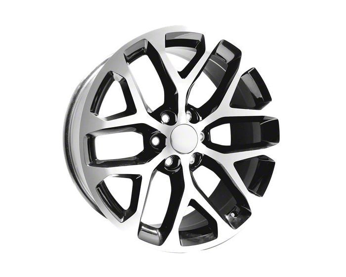 Performance Replicas Sierra 1500 PR177 Gloss Black Machined 6-Lug Wheel ...