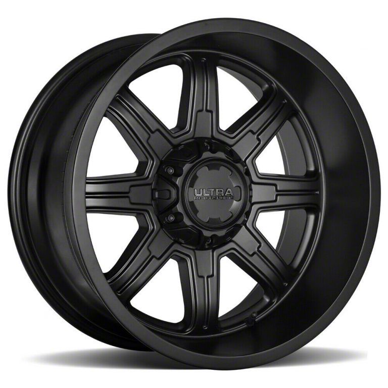 Ultra Wheels Sierra 1500 Menace Satin Black 6-Lug Wheel; 18x9; 18mm ...