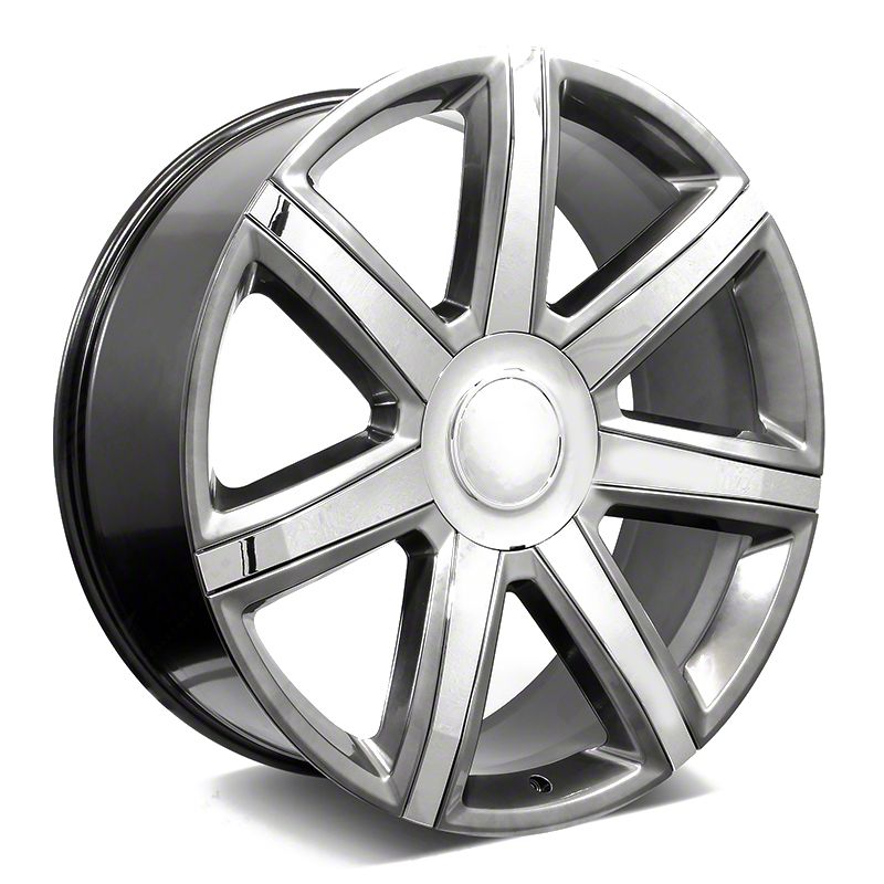 Factory Style Wheels Silverado 1500 Platinum Style Hyper Black with ...
