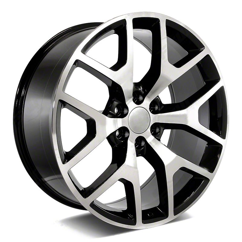 Factory Style Wheels Tahoe Premium Style Gloss Black Machined 6-Lug ...