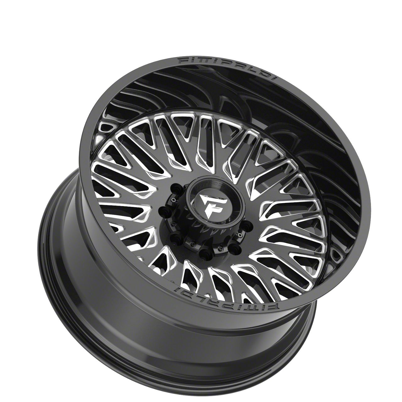 Fittipaldi Offroad Tahoe FA07BM Gloss Black Milled 6-Lug Wheel; 22x12 ...