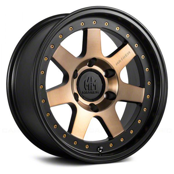 Mayhem Wheels Silverado 1500 Prodigy Matte Black with Bronze Tint 6-Lug ...