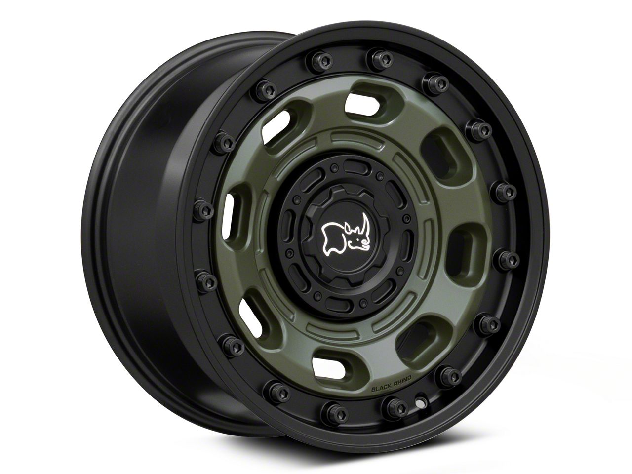 Black Rhino Yukon Atlas Olive Drab Green 6-Lug Wheel; 18x9; 0mm Offset ...