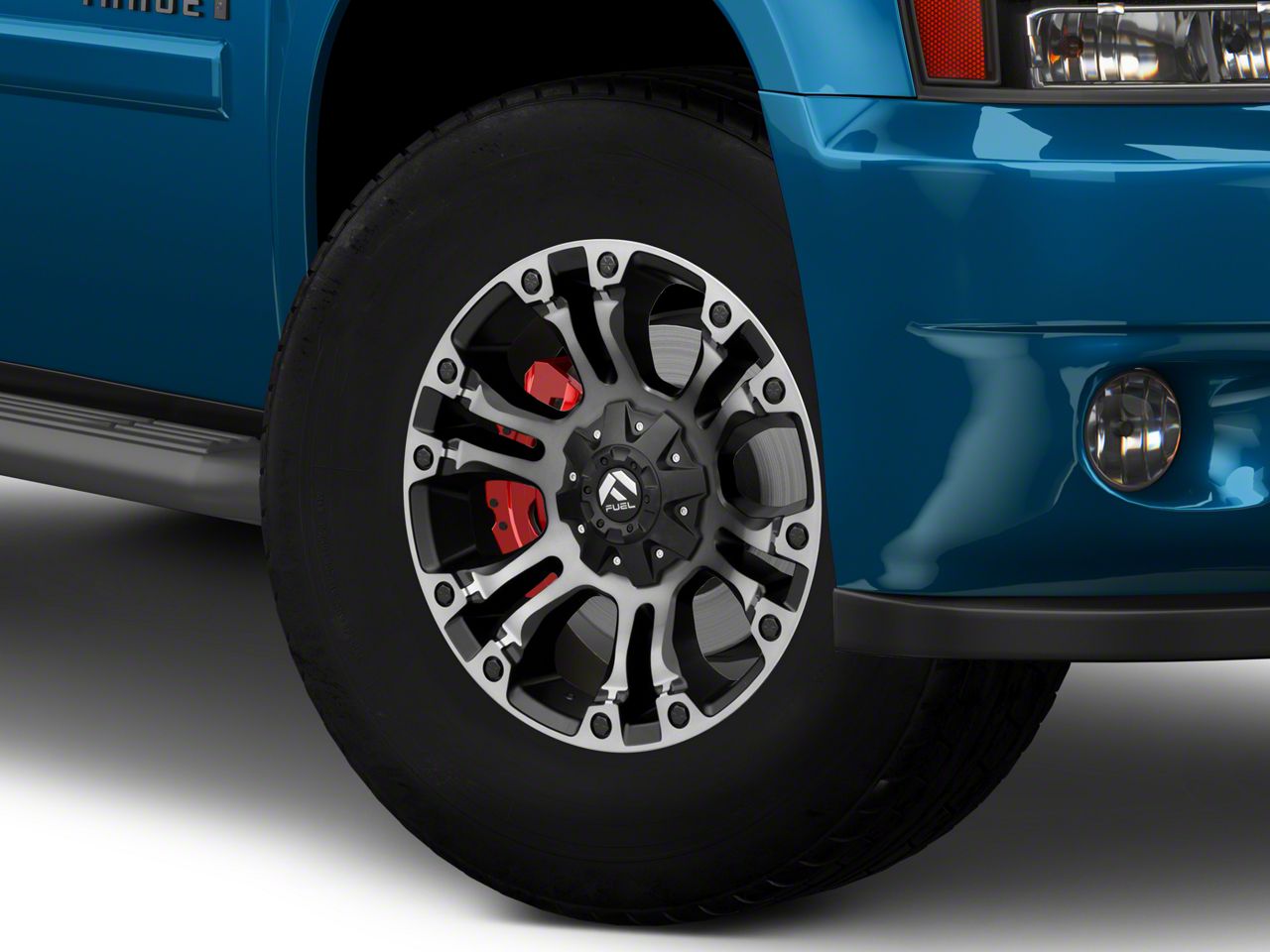Fuel Wheels Tahoe Vapor Matte Black with Gray Tint 6-Lug Wheel; 18x9 ...