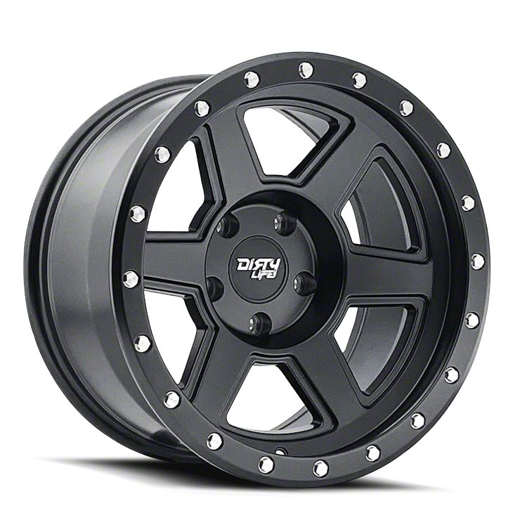 Dirty Life Yukon Compound Matte Black 6-Lug Wheel; 20x10; -12mm Offset ...