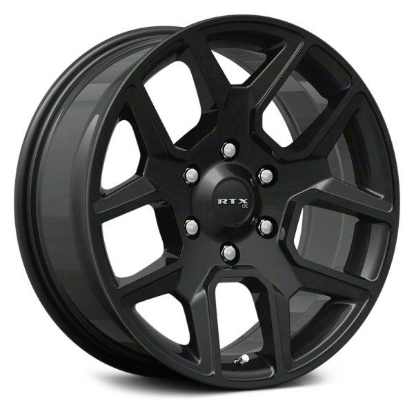 RTX Offroad Wheels Silverado 1500 Dallas Satin Black 6-Lug Wheel; 18x8 ...
