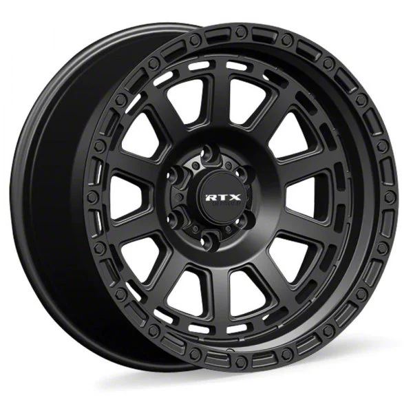 RTX Offroad Wheels Silverado 1500 Titan Satin Black 6-Lug Wheel; 18x9 ...
