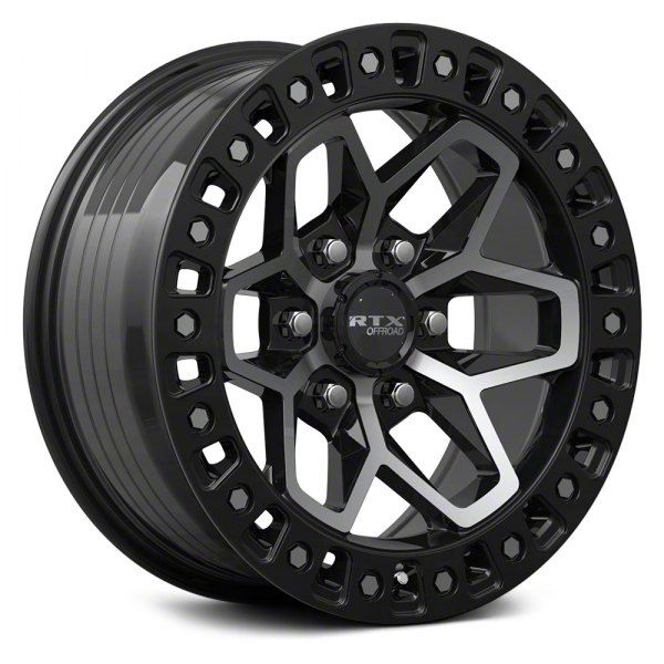 RTX Offroad Wheels Silverado 1500 Zion Gloss Black Machined 6-Lug Wheel ...