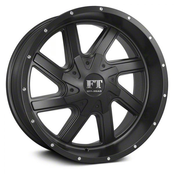 Full Throttle Off Road Tahoe FT1 Satin Black 6-Lug Wheel; 17x9; 0mm ...
