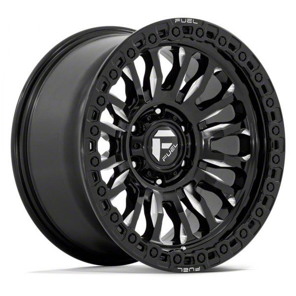 Fuel Wheels Sierra 1500 Rincon Gloss Black Milled 6-Lug Wheel; 17x9 ...