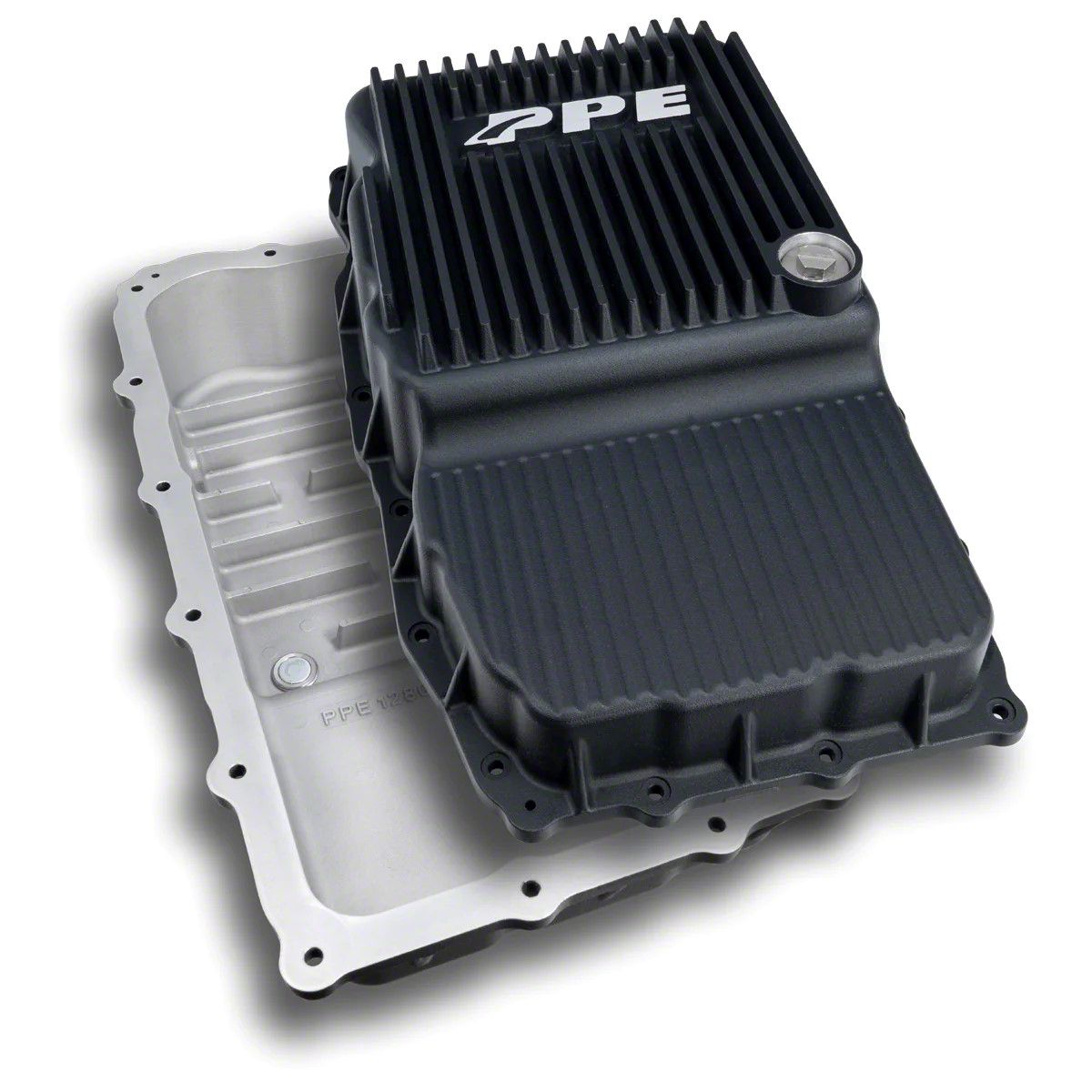 PPE Yukon Heavy-Duty Deep Cast Aluminum Transmission Pan; Black ...