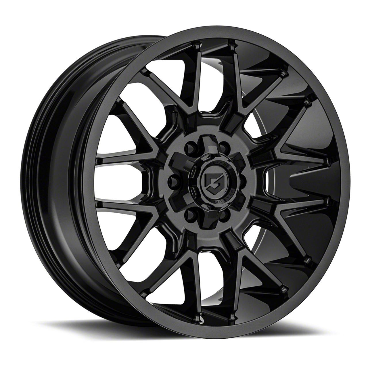 Gear Off-Road Silverado 1500 768 Gloss Black 6-Lug Wheel; 20x9; 18mm ...