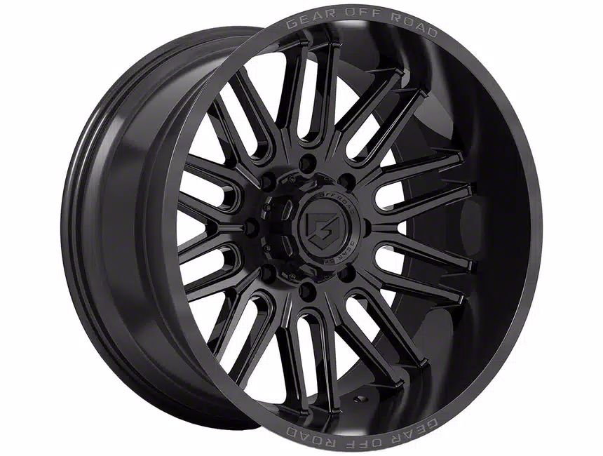 Gear Off-Road Sierra 1500 Lumen Gloss Black 6-Lug Wheel; 22x10; -12mm ...