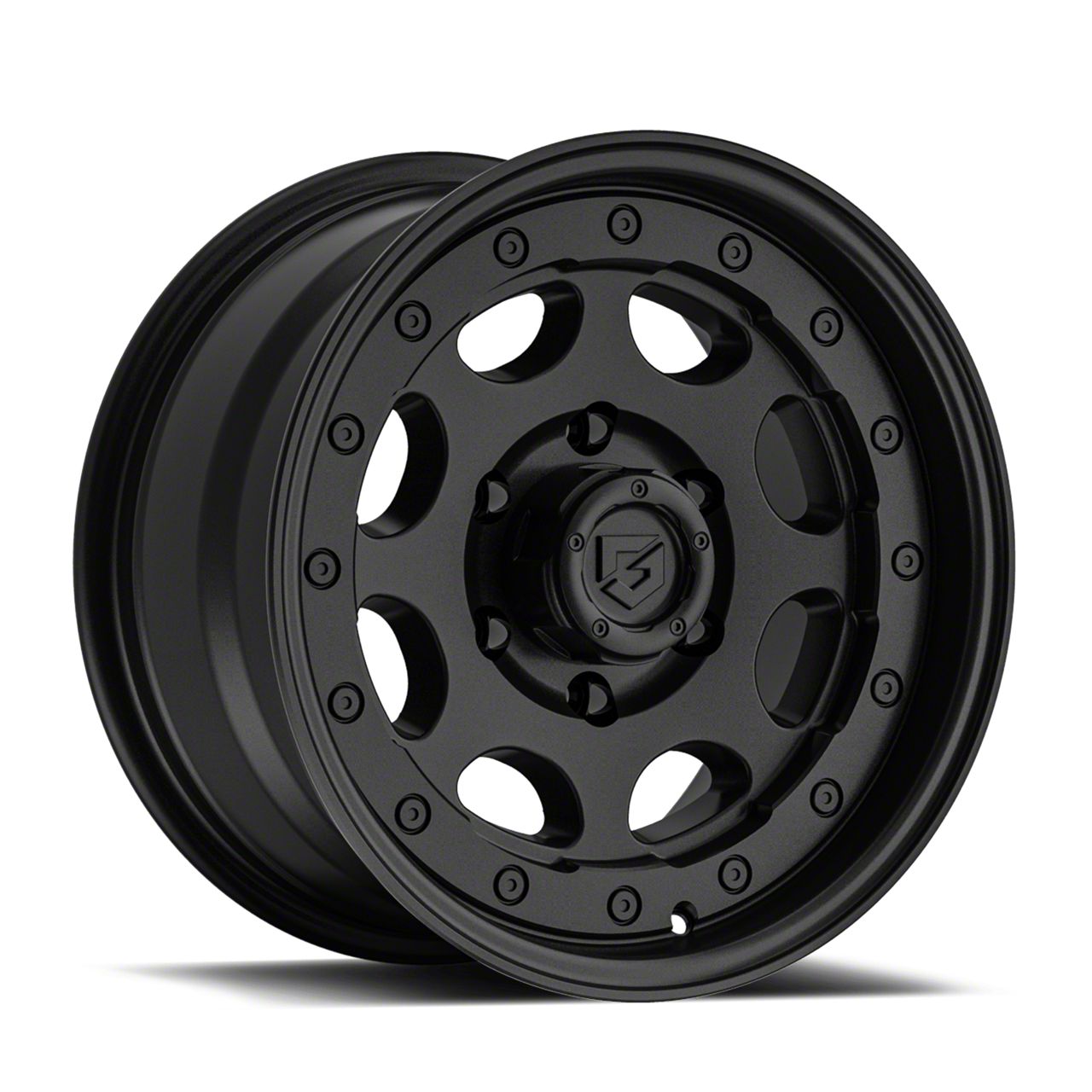 Gear Off-Road Tahoe 774 Satin Black 6-Lug Wheel; 17x8.5; 15mm Offset ...