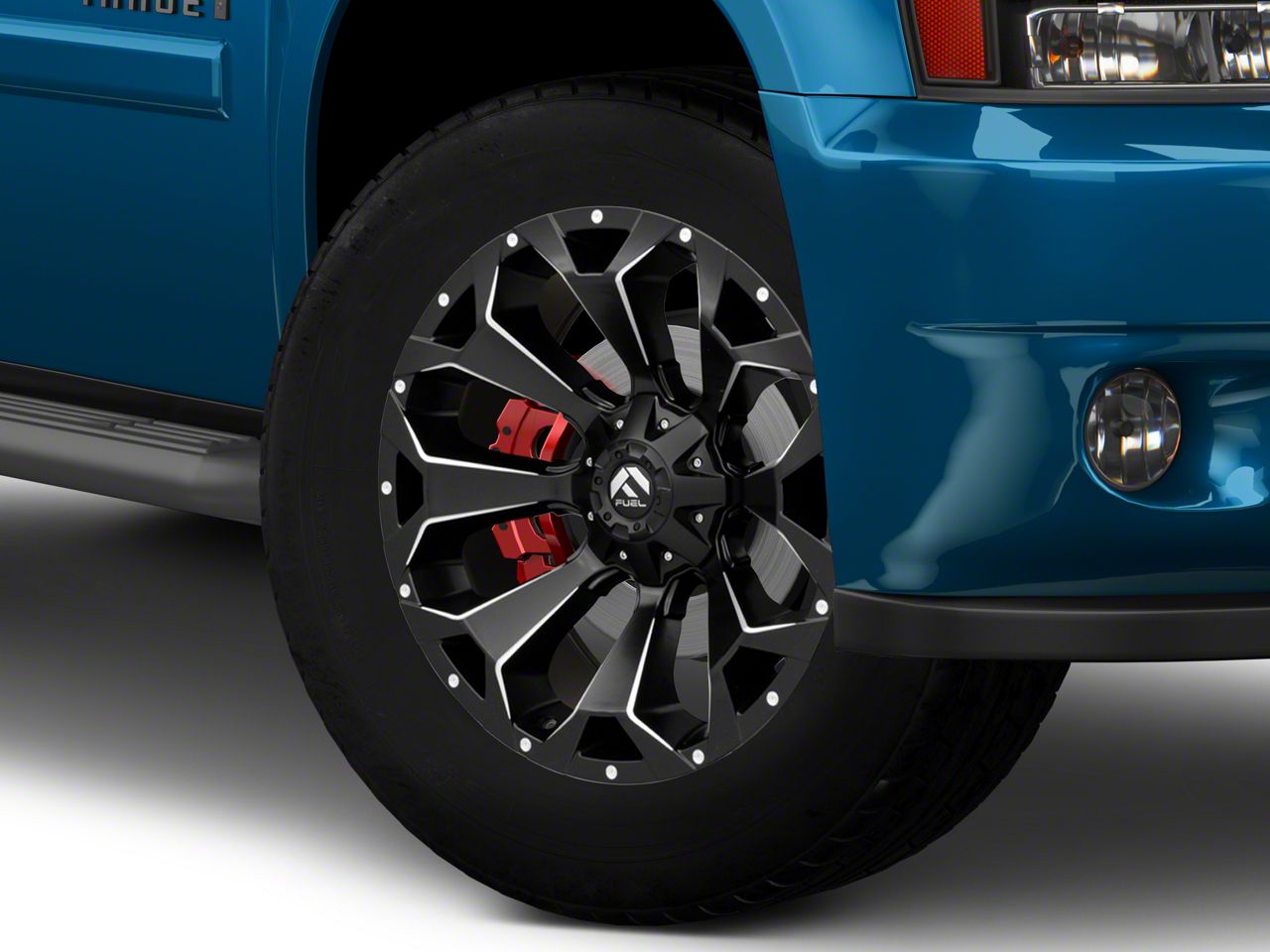 Fuel Wheels Tahoe Assault Matte Black Milled 6-Lug Wheel; 20x9; 1mm ...
