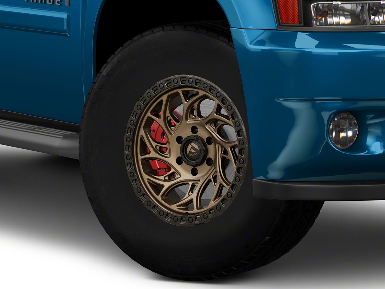Fuel Wheels Tahoe Runner OR Bronze with Black Ring 6-Lug Wheel; 17x9 ...