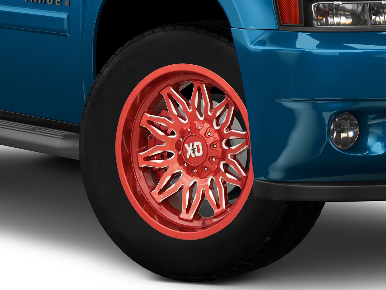 XD Silverado 1500 Gunner Candy Red Milled 6-Lug Wheel; 20x10; -18mm ...