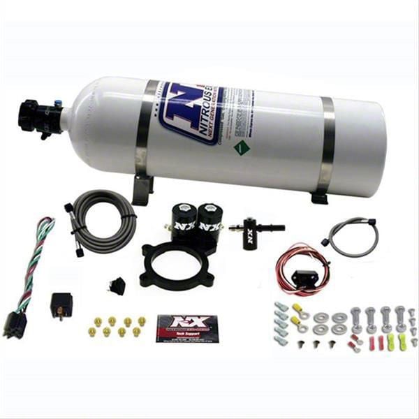 Nitrous Express Sierra 1500 Truck Nitrous Plate System; 15 lb. Bottle ...