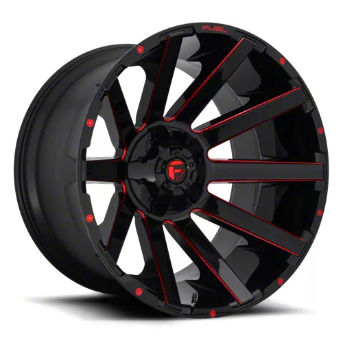 Fuel Wheels RAM 1500 Contra Gloss Black Red Tinted Clear 6-Lug Wheel ...