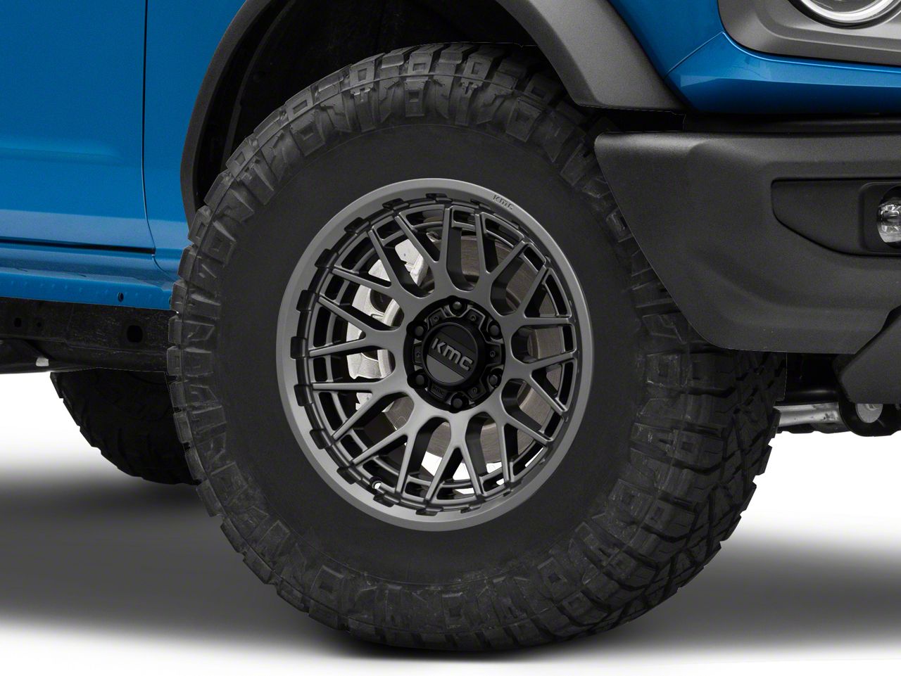 KMC Ranger Technic Anthracite 6-Lug Wheel; 17x8.5; 18mm Offset ...