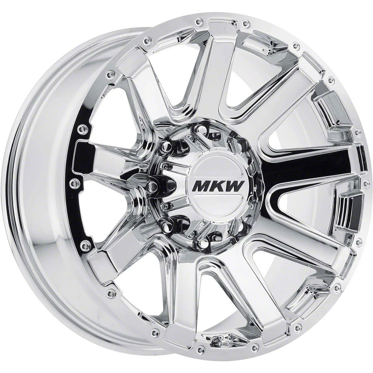 MKW Offroad Silverado 1500 M94 Chrome 6-Lug Wheel; 17x9; 10mm Offset ...