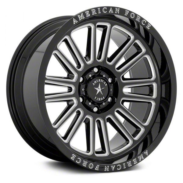 American Force F-150 Weapon Gloss Black Milled 6-Lug Wheel; 20x10 ...