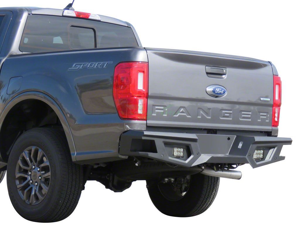 Vanguard Off-Road Ranger HD Rear Bumper; Black VGHDB-2227BK (19-23 ...