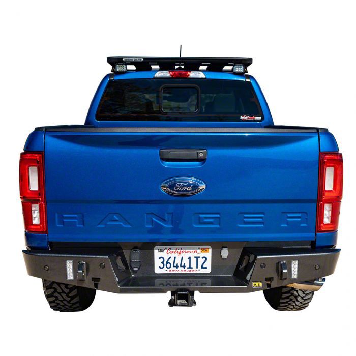 TJM Ranger Protection Rear Bumper; Black 081ST37A22M (19-23 Ranger ...