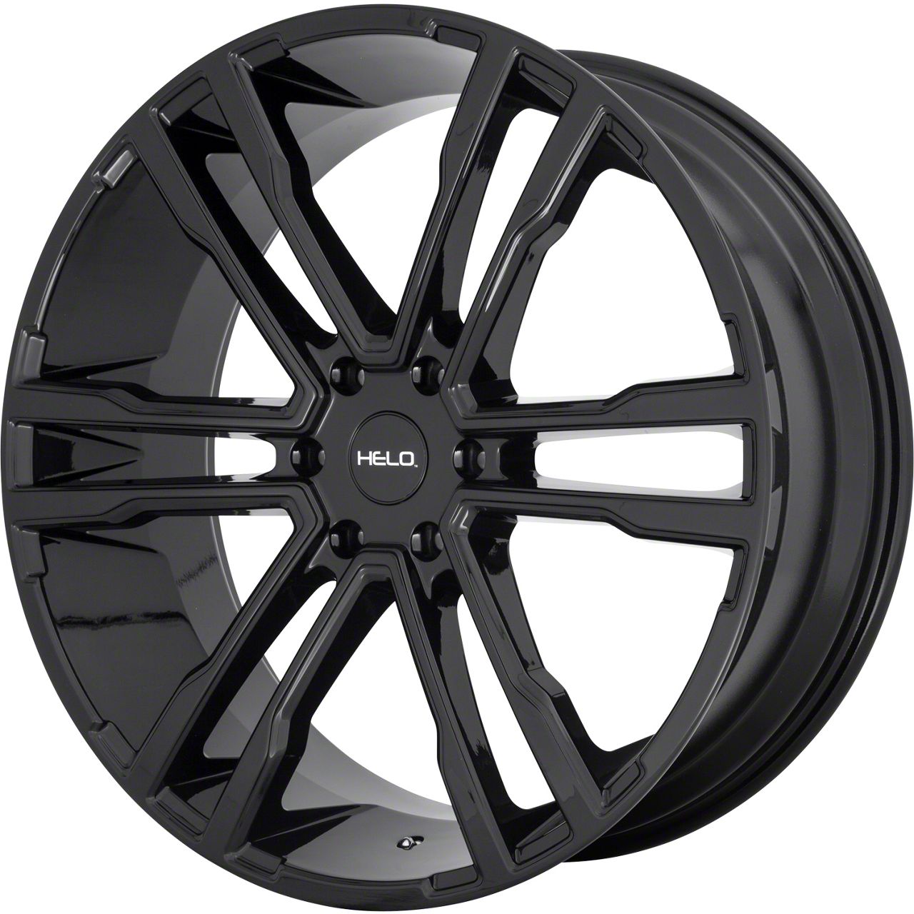 HELO Silverado 1500 HE918 Gloss Black 6-Lug Wheel; 20x9; 30mm Offset ...