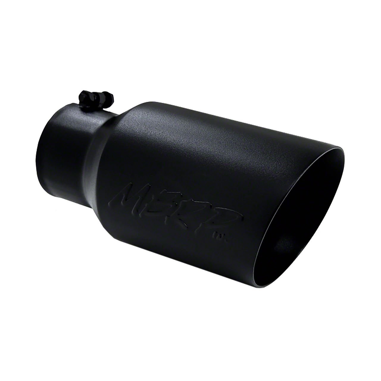 MBRP Silverado 1500 6-Inch Black Dual Wall Angled Exhaust Tip; 4-Inch ...