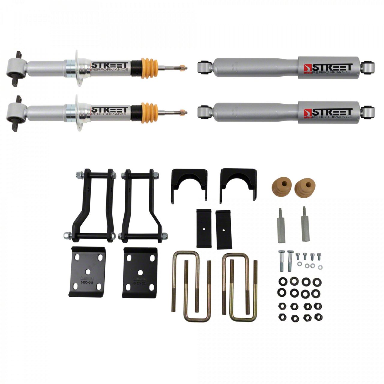 Belltech Ranger Lowering Kit with Street Performance Shocks; 2-Inch ...