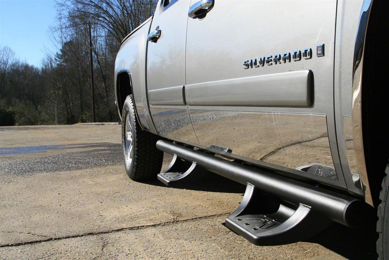 Fab Fours Silverado 1500 Side Step Bars; Black J1006 (11-19 Silverado ...
