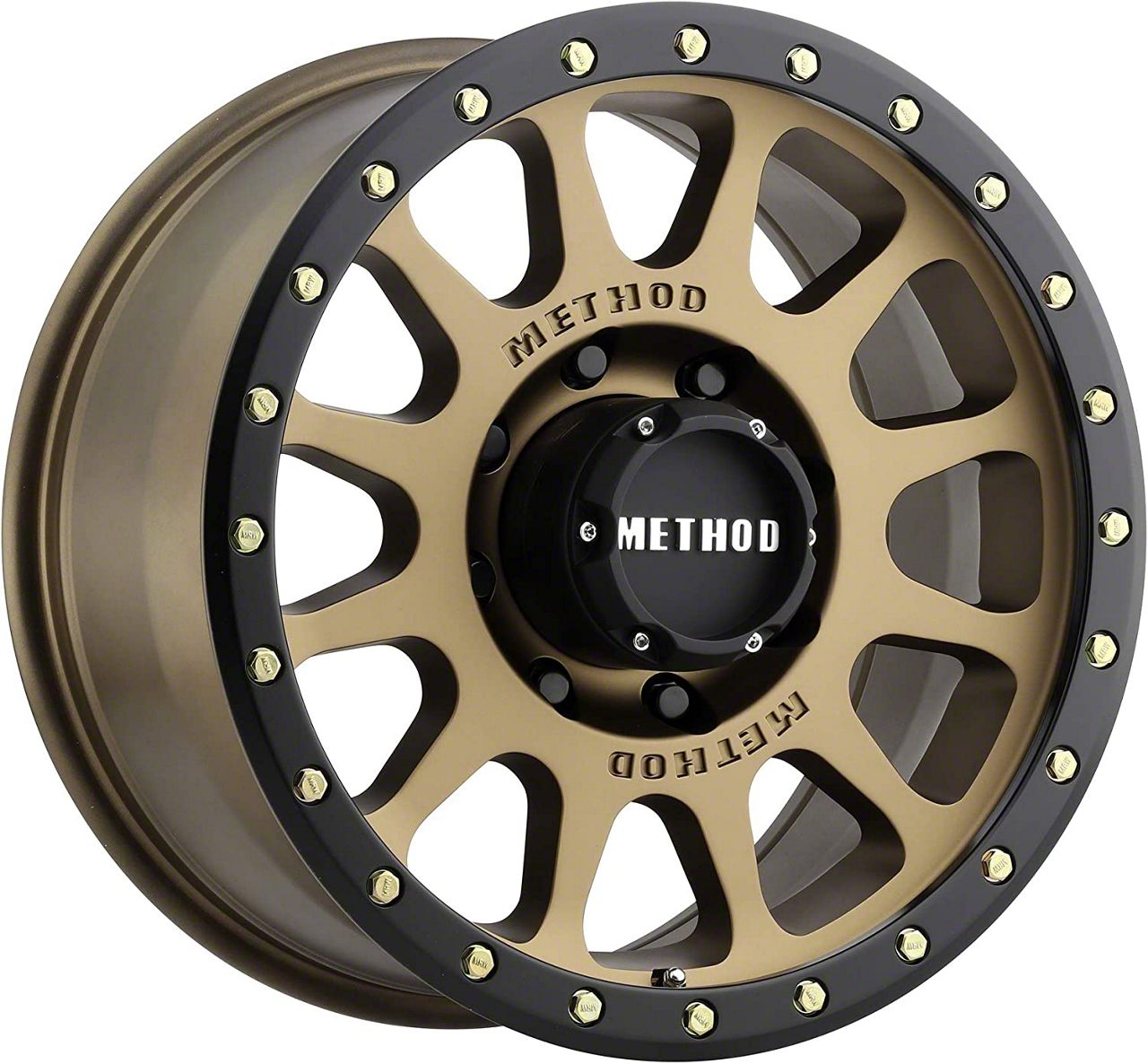 Method Race Wheels Silverado 2500 MR305 NV Bronze with Matte Black Lip ...