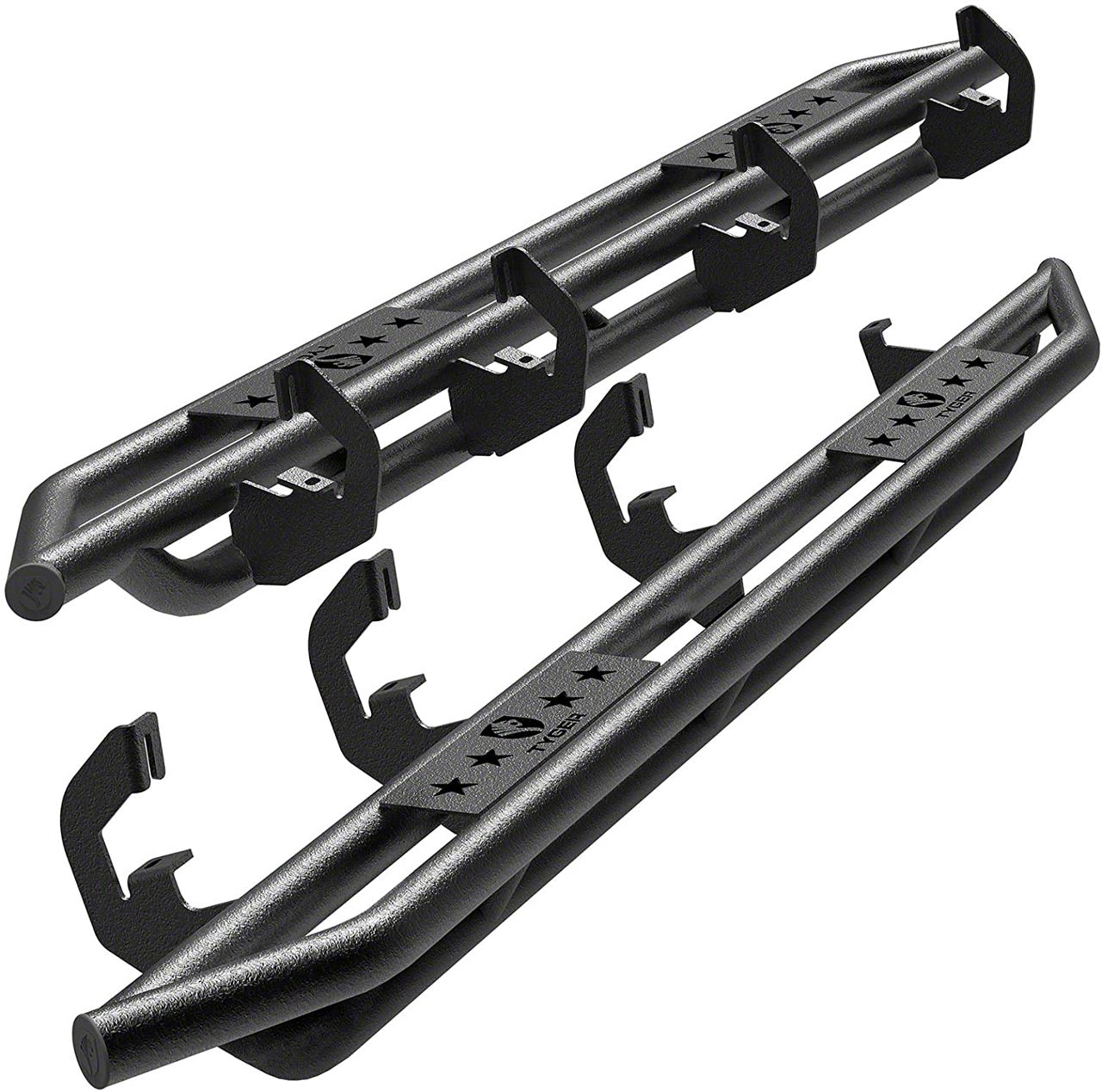 Silverado 2500 Star Armor Side Step Bars; Textured Black (07-19 ...