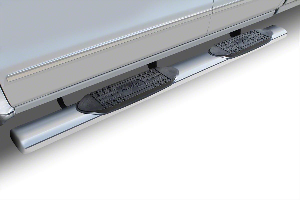 Raptor Series Sierra 3500 6-Inch Straight Oval Side Step Bars; Polished ...