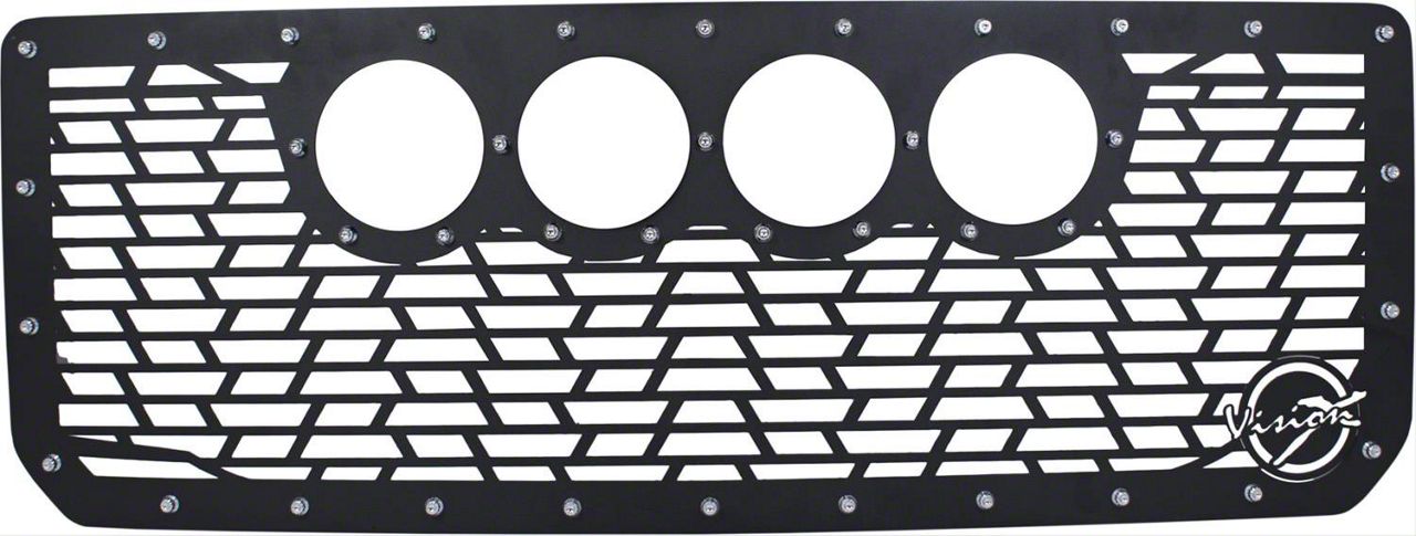 Vision X Sierra 2500 Upper Replacement Grille with CG2 Cannon Light ...