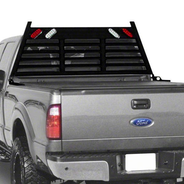 Go Industries Sierra 1500 Heavy Duty Lighted Headache Rack; Black 623B ...