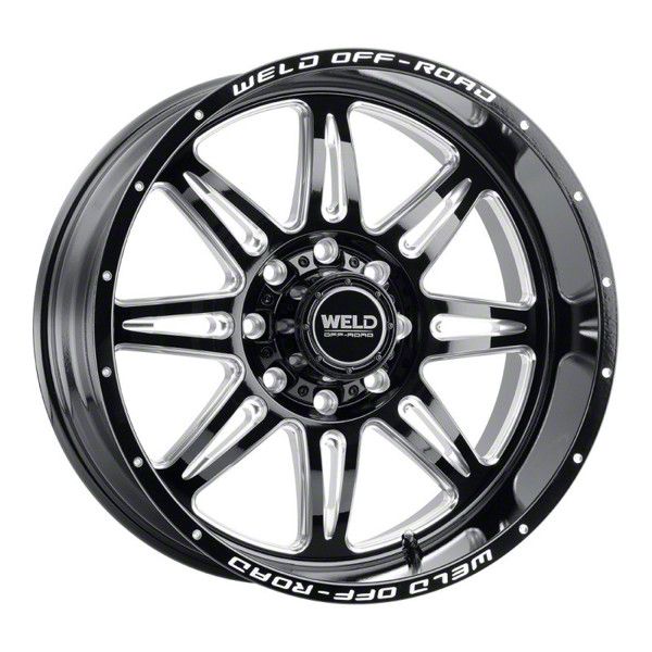 Weld Off-Road Silverado 2500 Cheyenne Gloss Black Milled 8-Lug Wheel ...