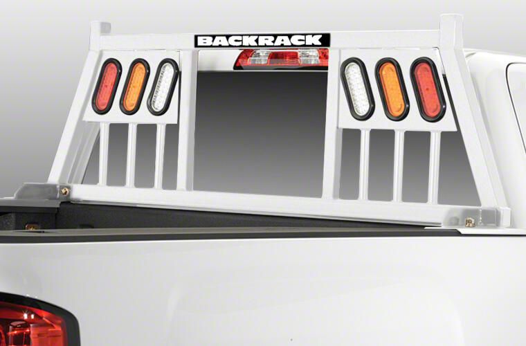 BackRack F-150 Three Light Headache Rack Frame; White 148TLW (97-03 F ...