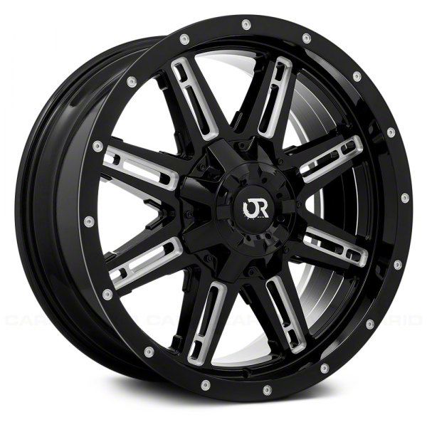 RTX Offroad Wheels RAM 2500 Ravine Black Milled 8-Lug Wheel; 18x9; 10mm ...
