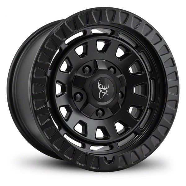 Buck Commander Silverado 2500 Venture All Satin Black 8-Lug Wheel; 17x9 ...